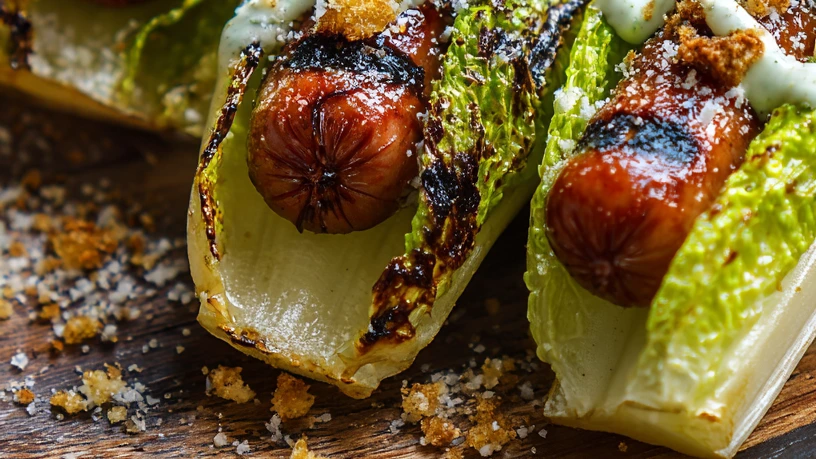 Grilled Caesar Hot Dog Recipe - recipeinquirer.com