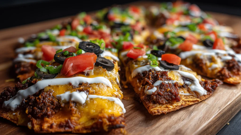 Ground Beef Nacho Pizza Recipe - recipeinquirer.com